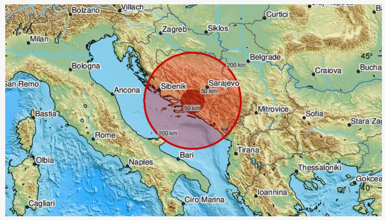 Prvo Hrvatska pa Italija, a sada zabilježen i potres nedaleko od Banja ...