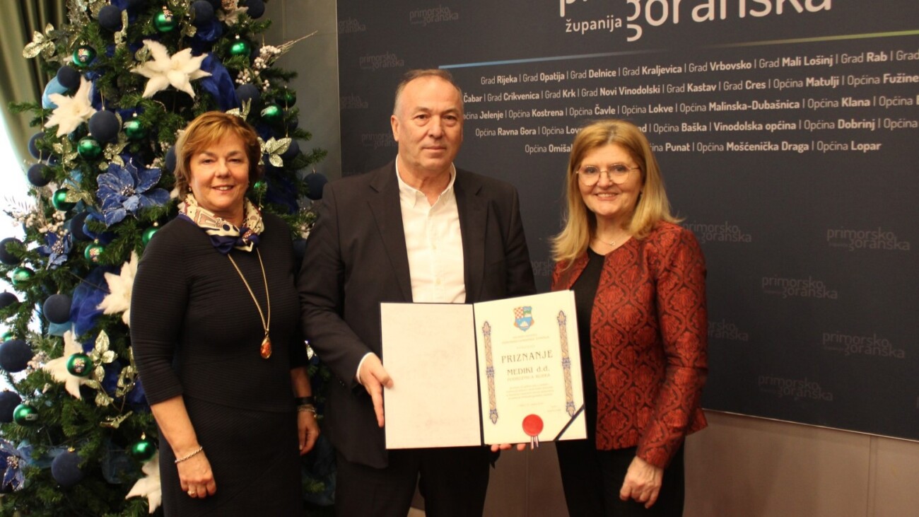 Uručeno priznanje Primorsko-goranske županije tvrtki Medika d.d. | Riportal