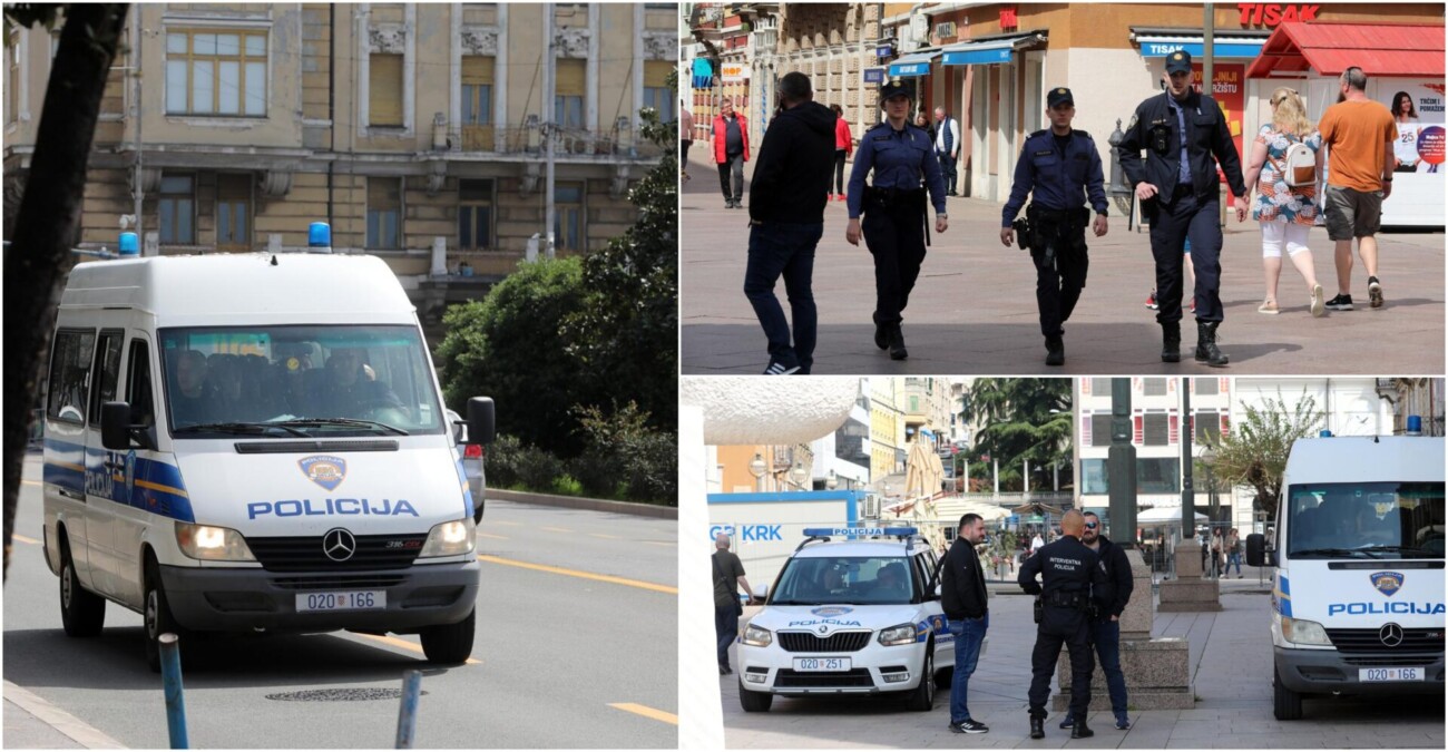 Ništa se ne prepušta slučaju: Jake policijske snage širom Rijeke pred utakmicu Rijeka - Hajduk ...
