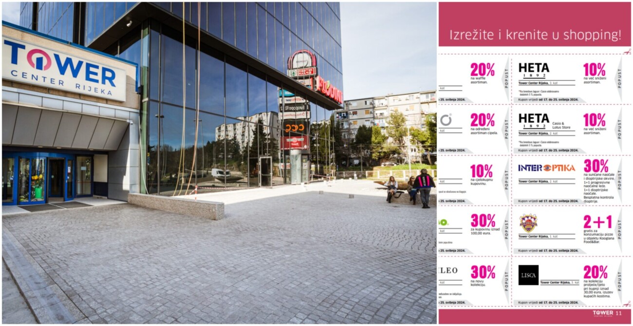 Tower Center Rijeka i NL donose izvrstan shopping vodič s čak 44 kupona ...