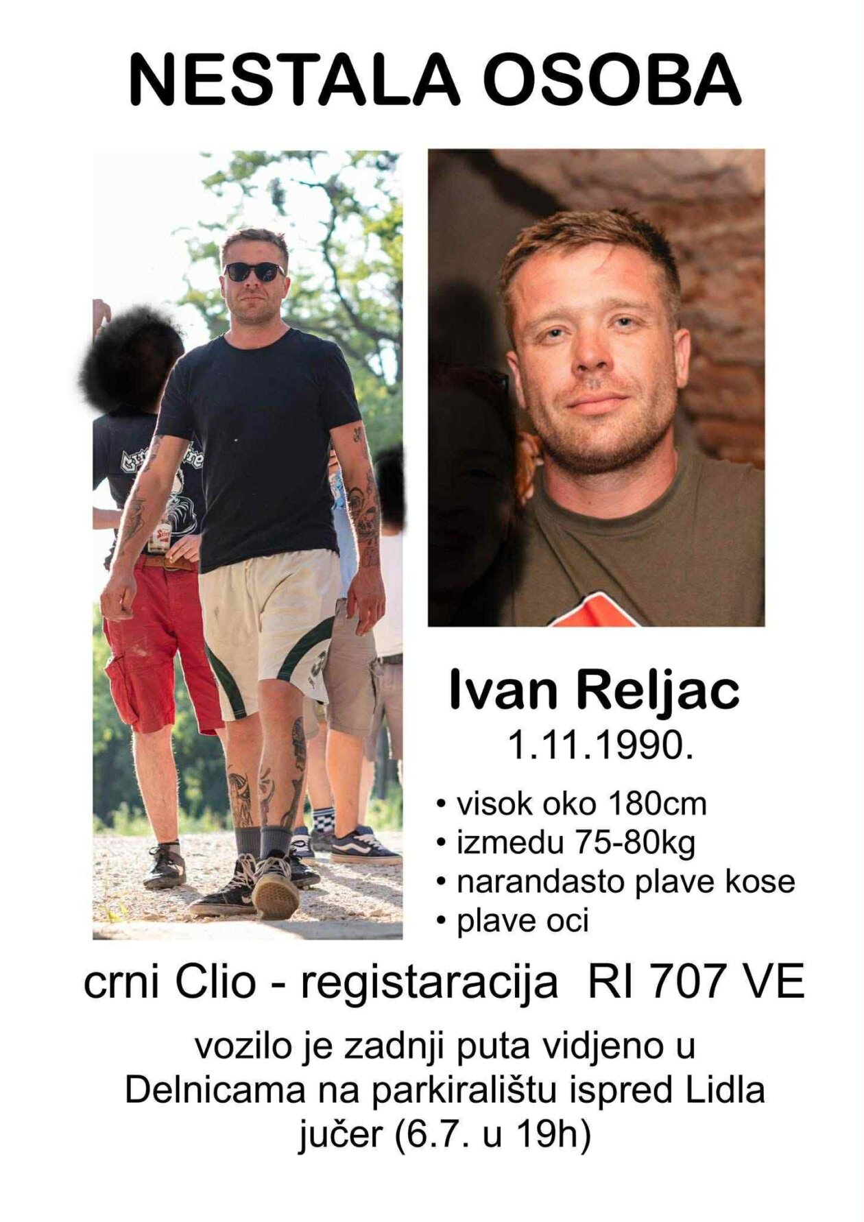 Nestao Riječanin Ivan Reljac: posljednji je put viđen u Delnicama ...