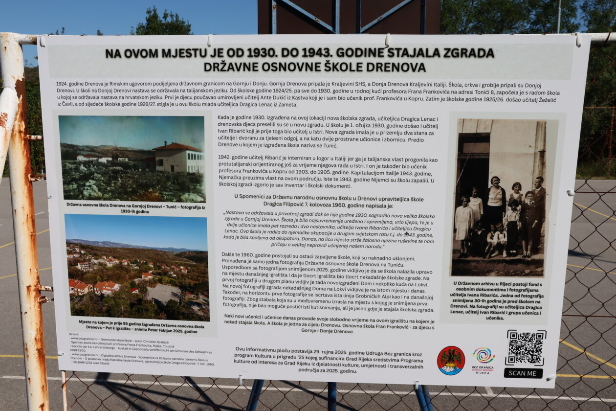 Predstavljena informativna ploča o zgradi nekadašnje Državne osnovne ...